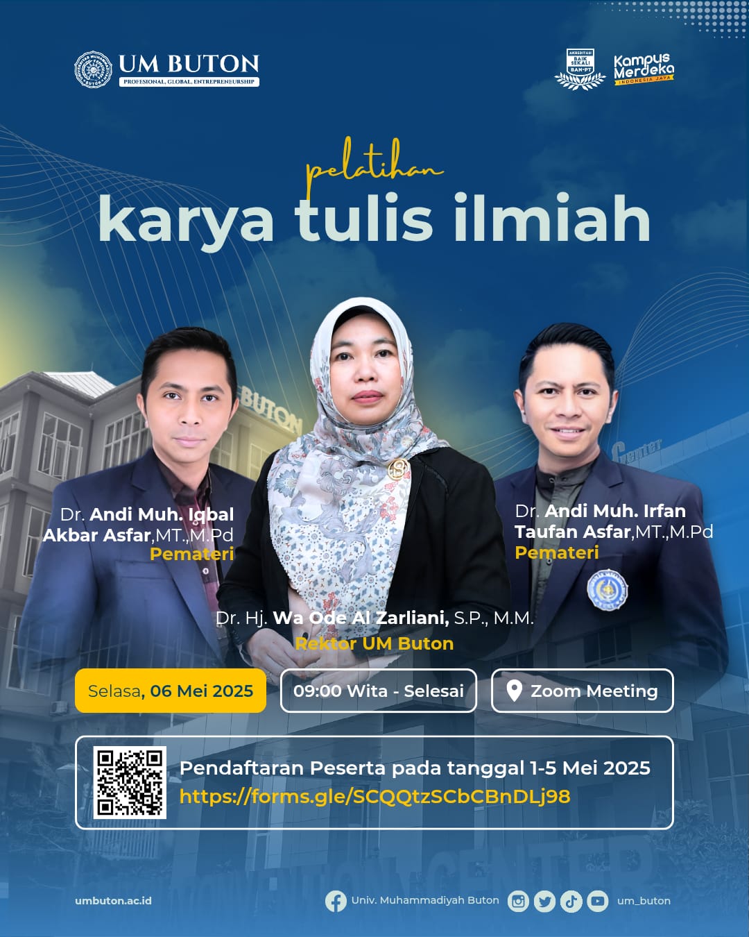 UM Buton Dorong Budaya Ilmiah, Ketua LKIM: Pelatihan Karya Tulis Ilmiah ...